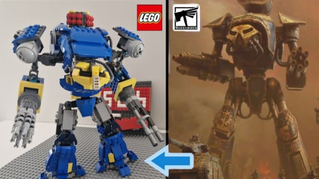 building a Reaver titan out of lego - YouTube