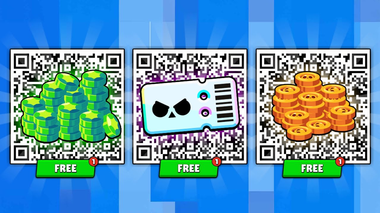 FREE! 🥳 COINS & GEMS QR CODE | BRAWL STAR QR CODE 2025 | BRAWL STARS ...