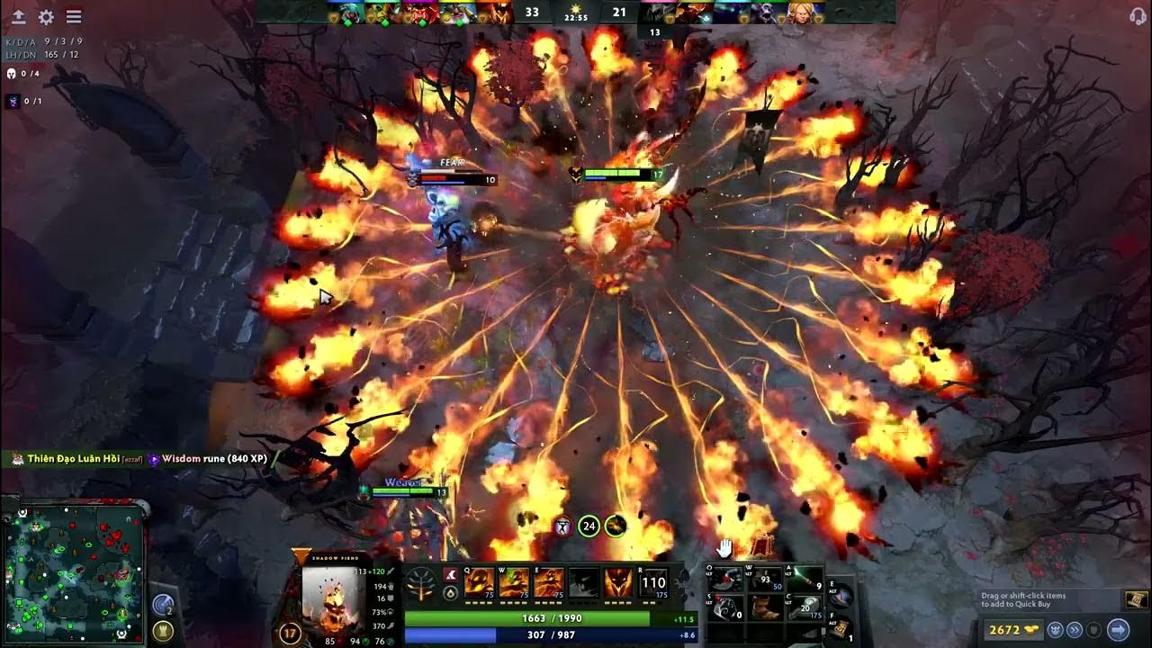 Dota 2 Shadow Fiend Mid. Patch 7.36c Highlights Magic Build - YouTube