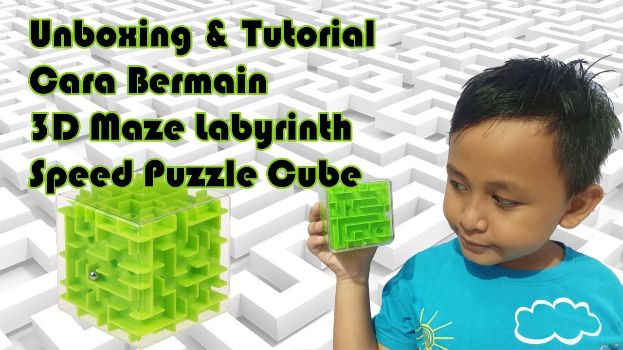Unboxing & Tutorial Cara Bermain 3D Maze Labyrinth Speed Puzzle Cube ...