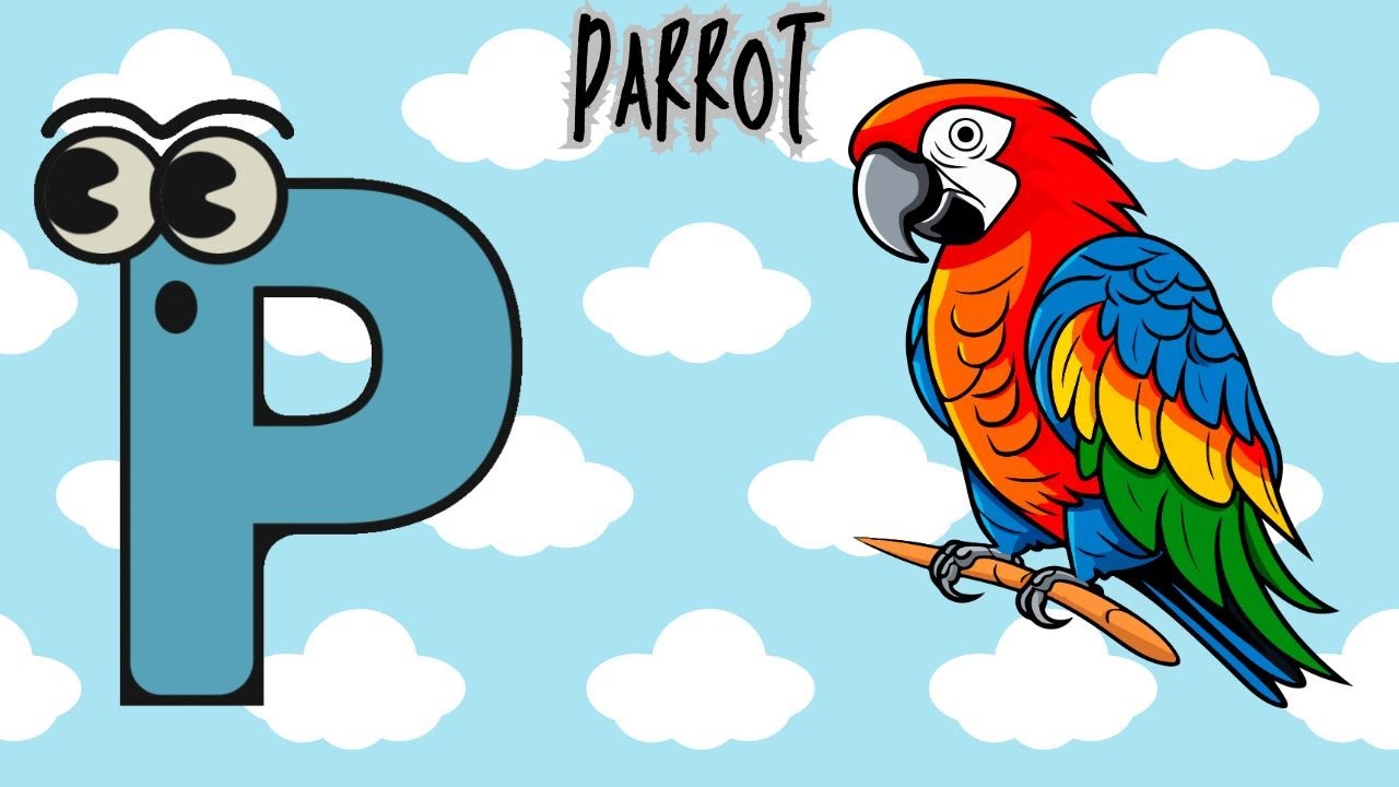 Phonics Letter P Song | P is for Parrot | ABC Song For Children | abc ...
