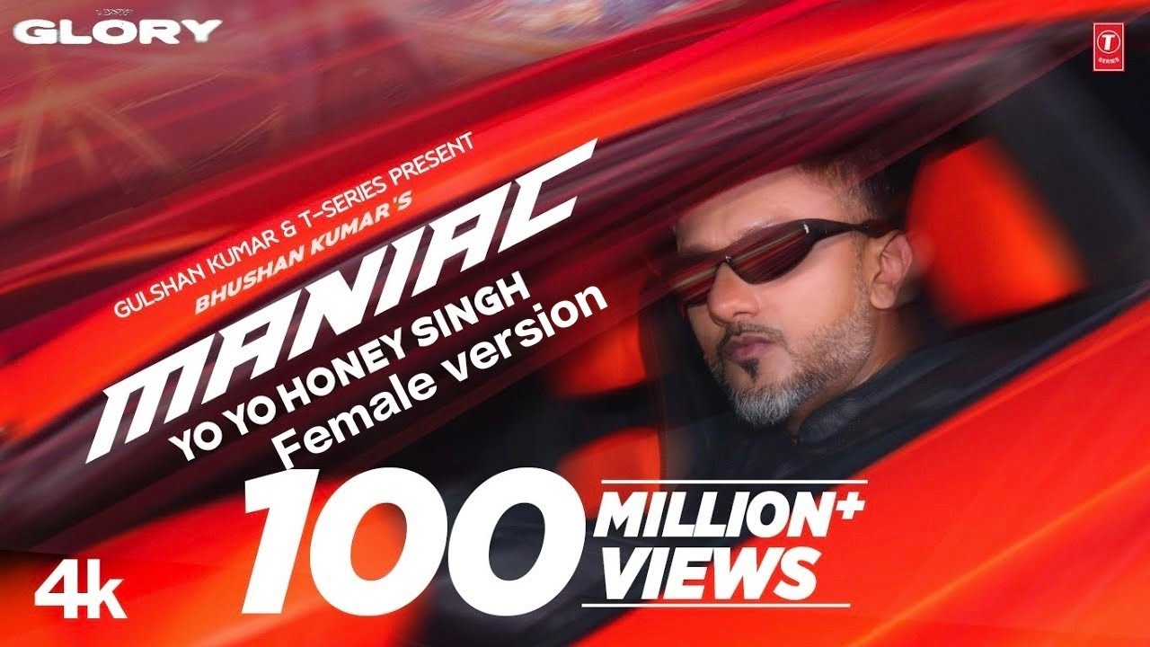 MANIAC (Female Version ): YO YO HONEY SINGH | ESHA GUPTA | GLORY | BHUSHAN KUMAR - YouTube Music