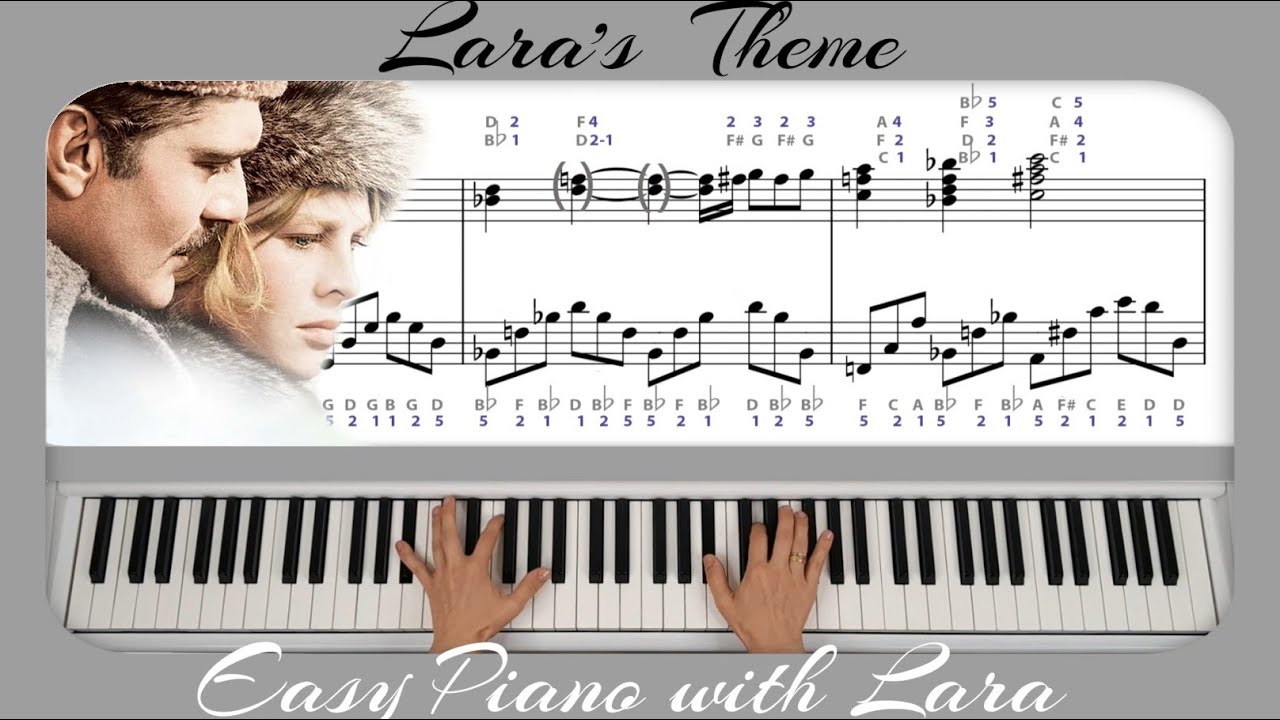 Learn Doctor Zhivago's Lara's Theme on Piano - Easy Tutorial+Sheet ...