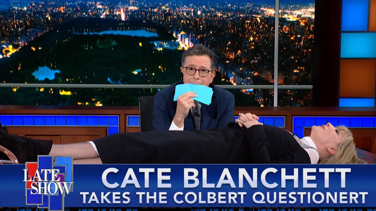 Cate Blanchett Takes The Colbert Questionert - YouTube