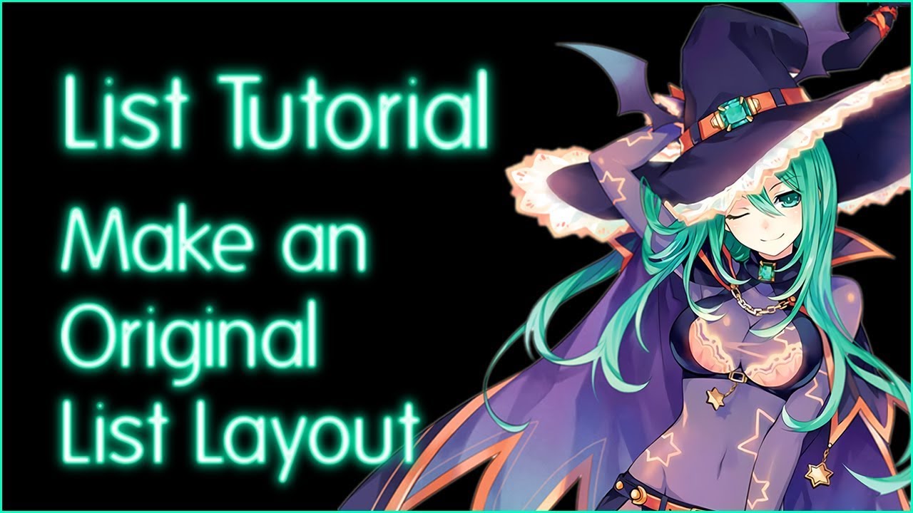 How To Make An Original Css List Layout Myanimelist Tutorial Youtube