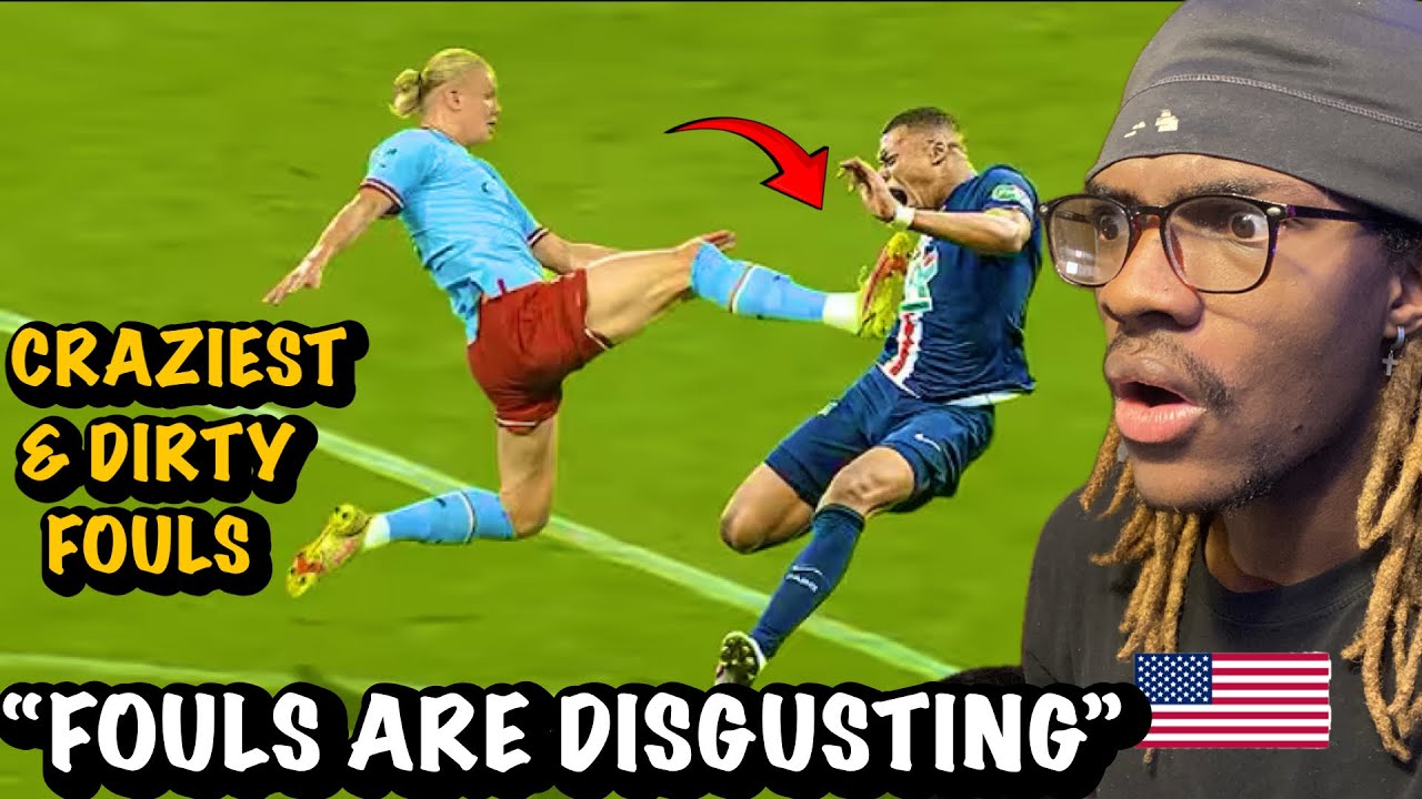 AMERICAN Reacts To Football’s Most DIRTY Moments… Some of These Were ...