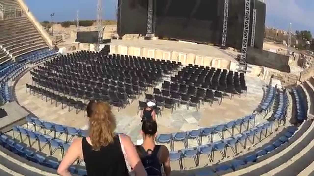The Roman theater, Caesarea, Israel - another masterpiece of King Herod ...