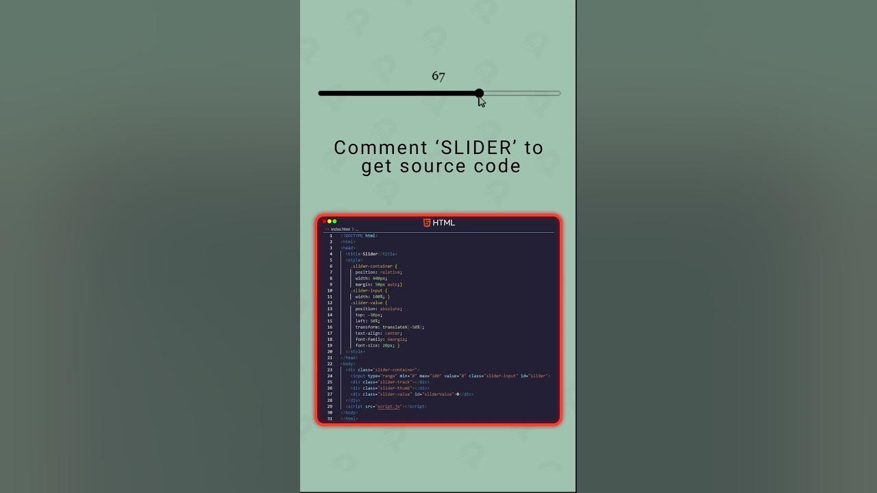 Sliders with HTML, CSS, and JavaScript #Shorts - YouTube