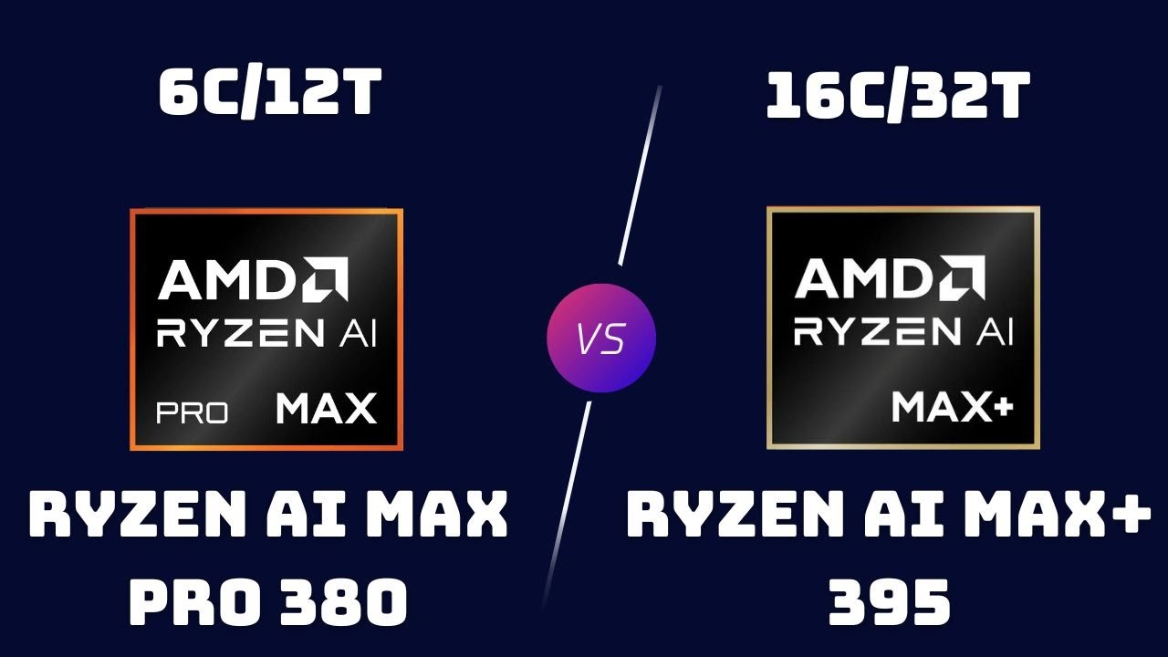 Ryzen AI Max Pro 380 vs AI Max+ 395 – Next-Gen CPU Benchmark Showdown ...