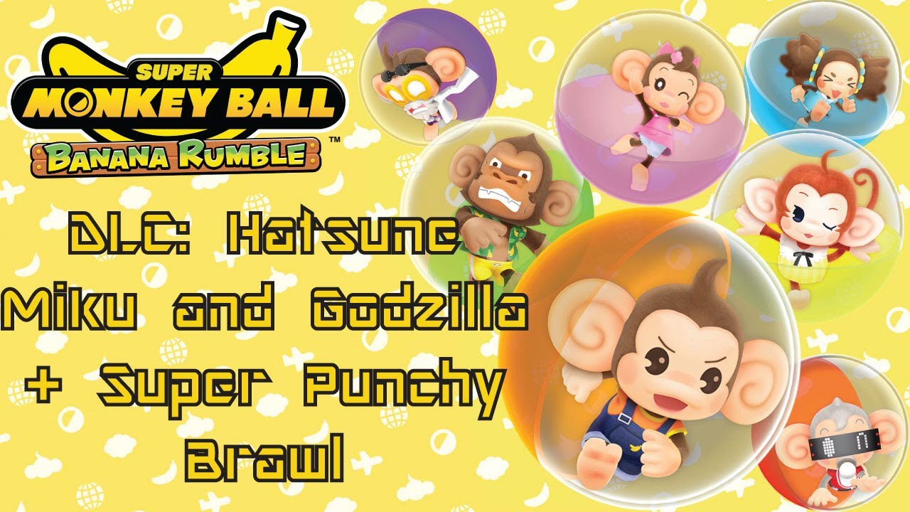 Super Monkey Ball Banana Rumble DLC: Hatsune Miku and Godzilla + Super ...