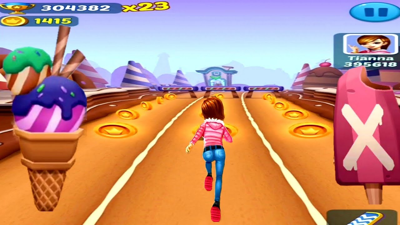 Subway Princess Runner Game Video - CandyLand Location Run | Android ...