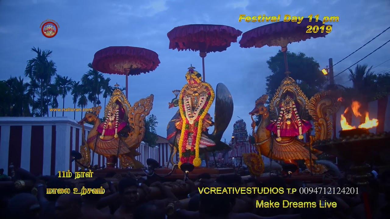 Nallur 2019 Festival day 11pm - YouTube
