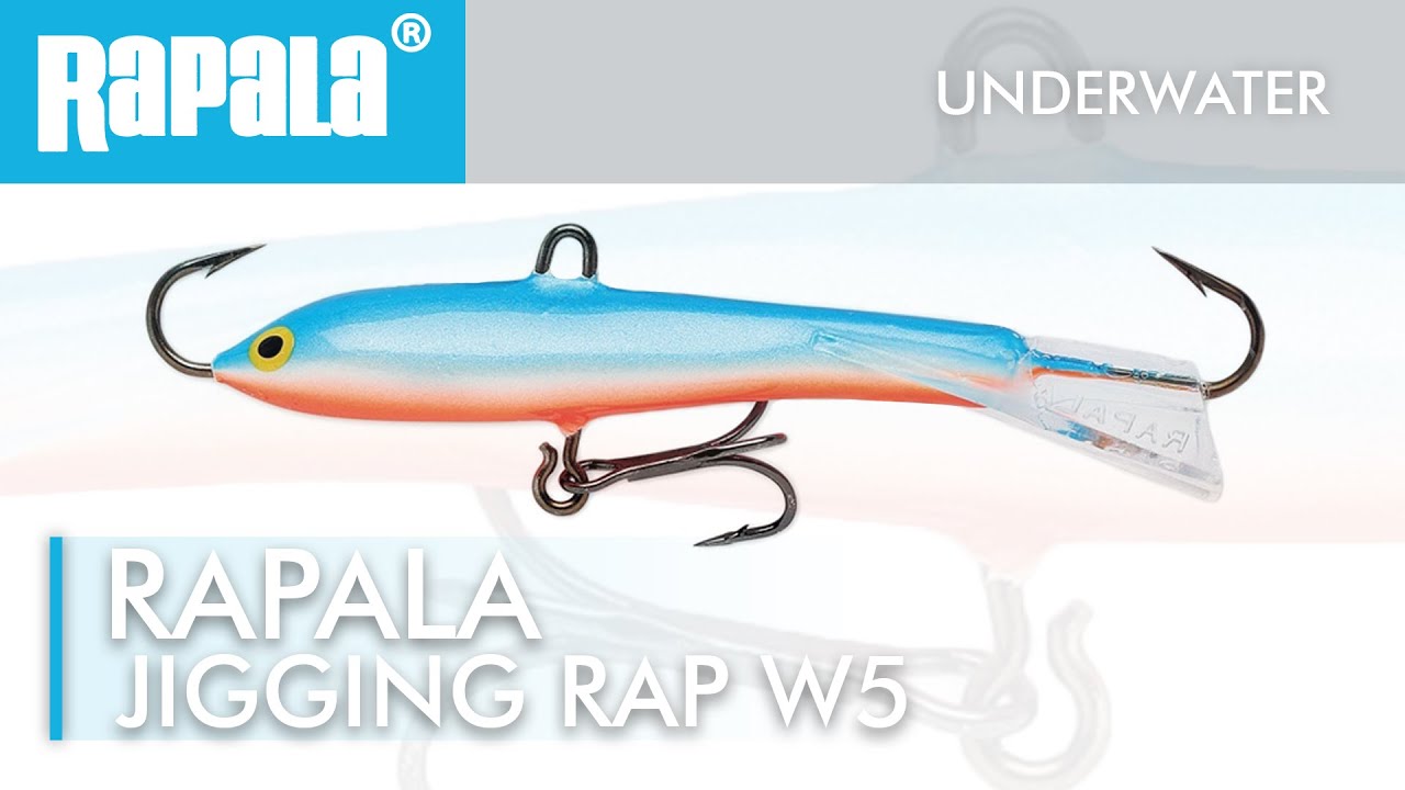Rapala : Jigging Rap W5 - Underwater (Lure Action) - YouTube