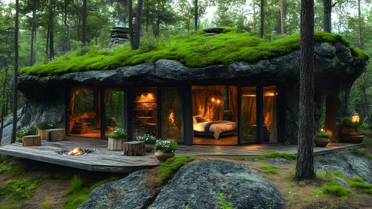 Living in a Rustic Rock House Where Nature Meets Strength and Style ...