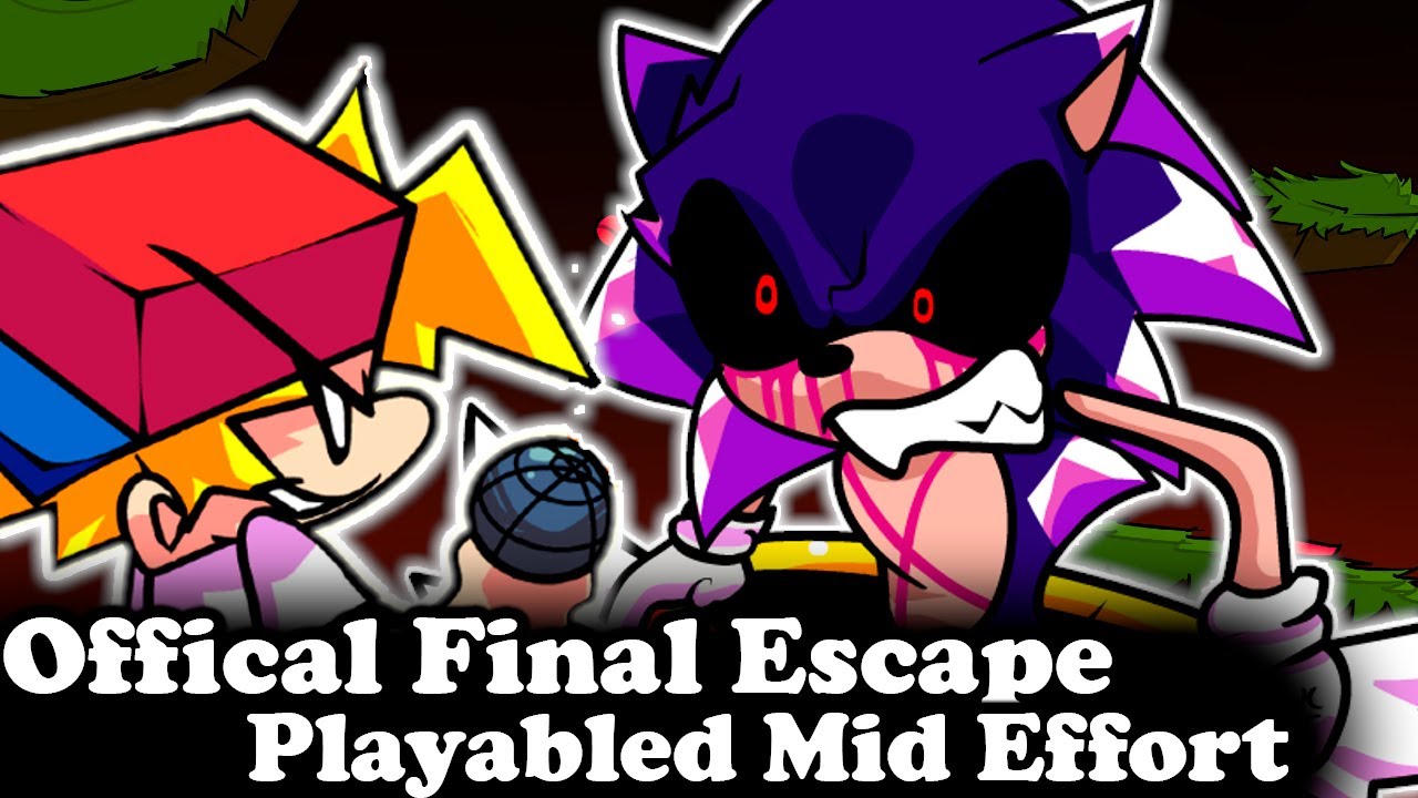 FNF | Offical Final Escape Playabled Mid Effort | VS Sonic.EXE - Fan ...