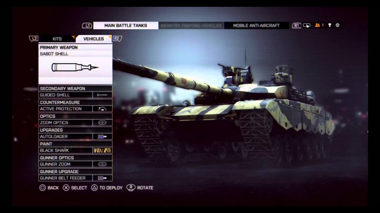 Battlefield 4 Vehicles Loadout - YouTube