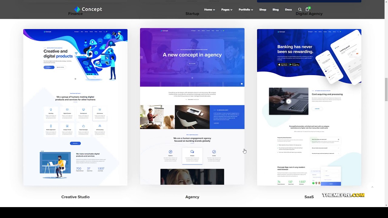 Concept Seven Responsive Multipurpose WordPress Theme arvisor finances Mei - YouTube