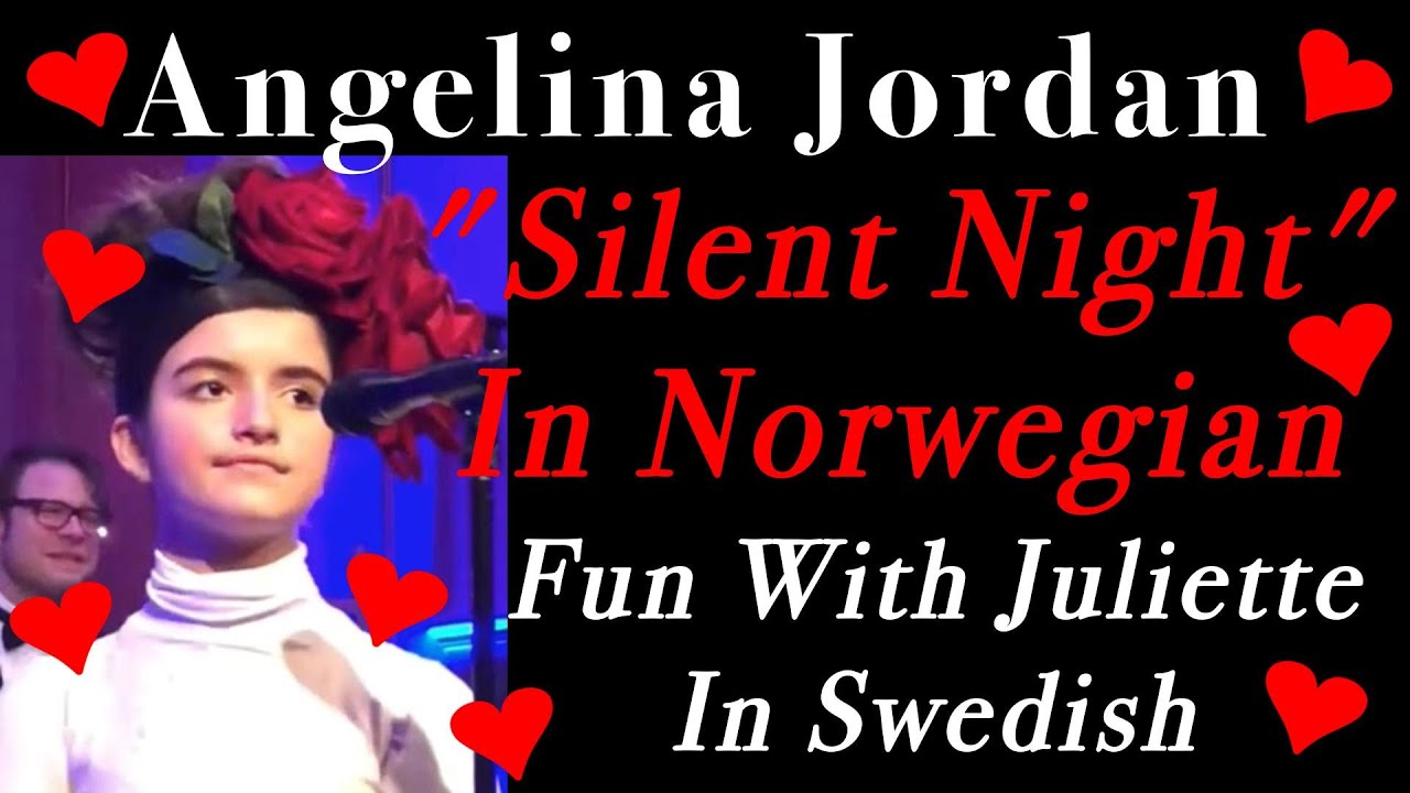 "Silent Night" Angelina Jordan sings a duet in Norwegian and has some ...