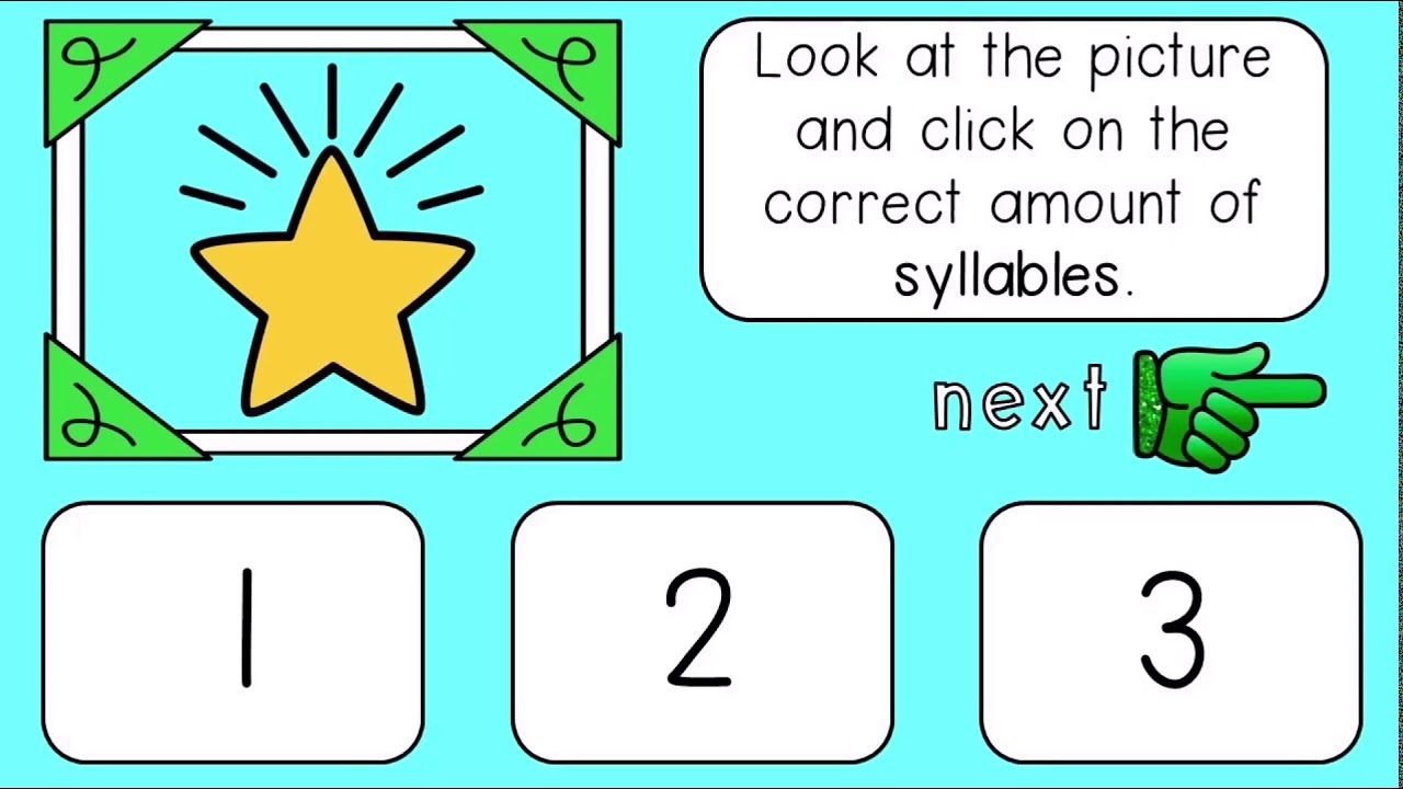 Syllables Click and Pick - YouTube