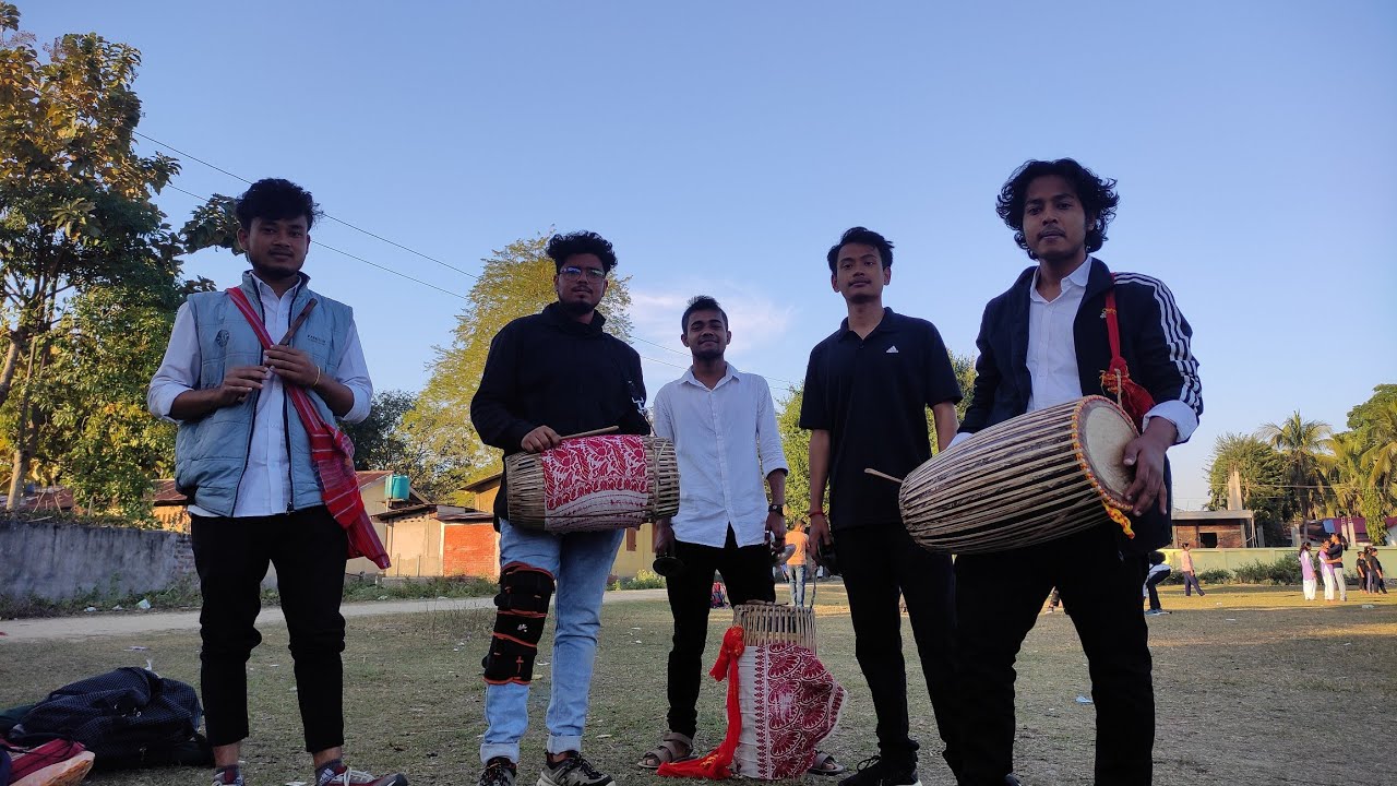 বিহু ঢোল বাদন By MDU Students |Traditional Dhul tal pepa bahi / japi ...