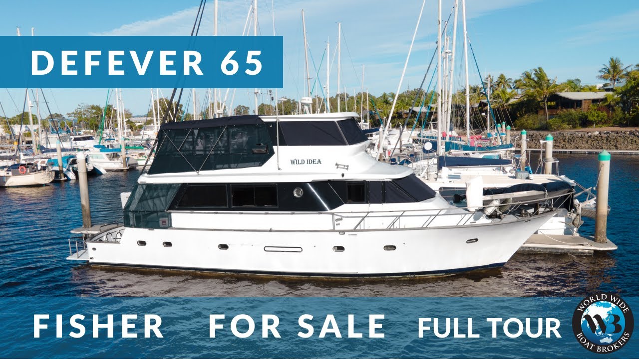 DeFever 65 Flybridge Walkthrough video - For Sale - YouTube