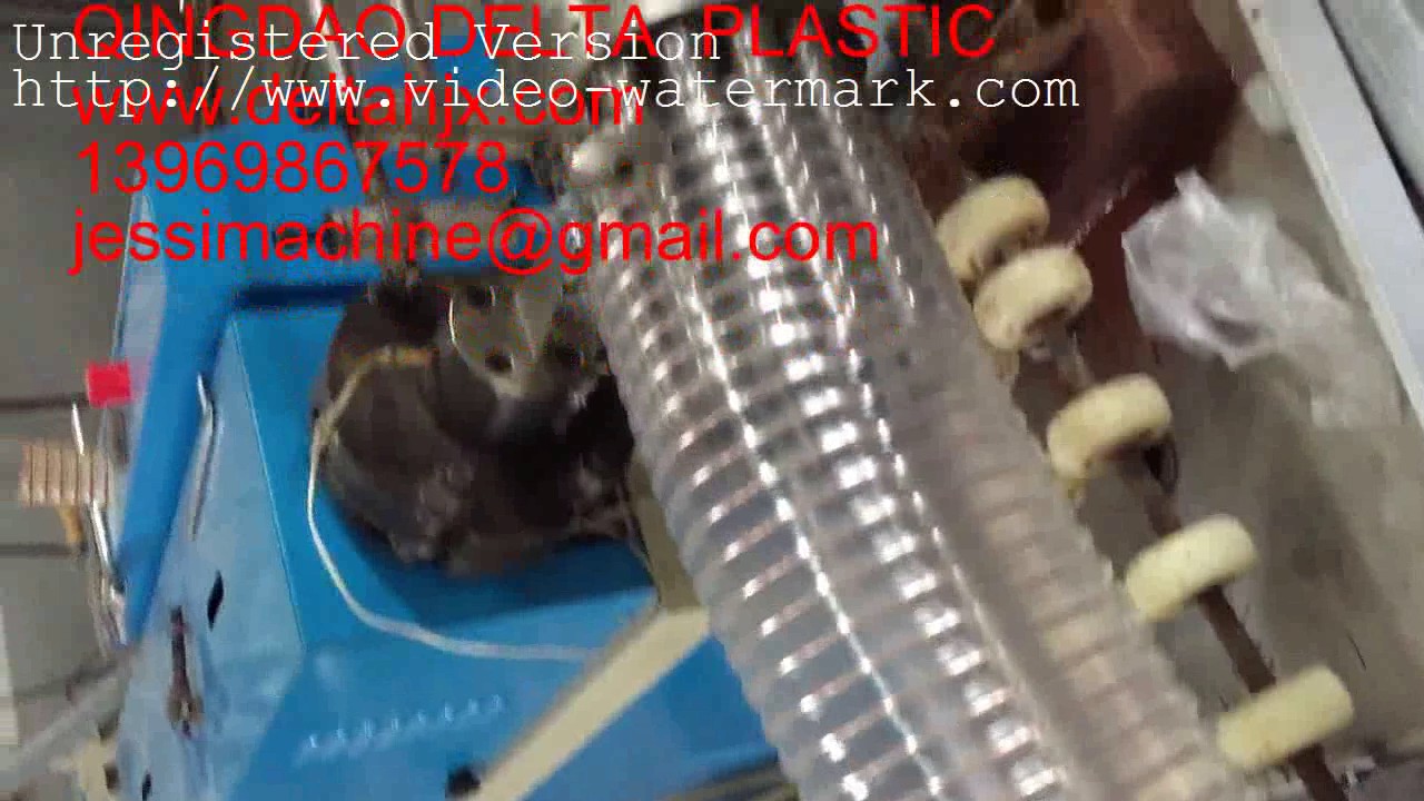 PU TPU PVC spiral flexible air duct produce machine - YouTube