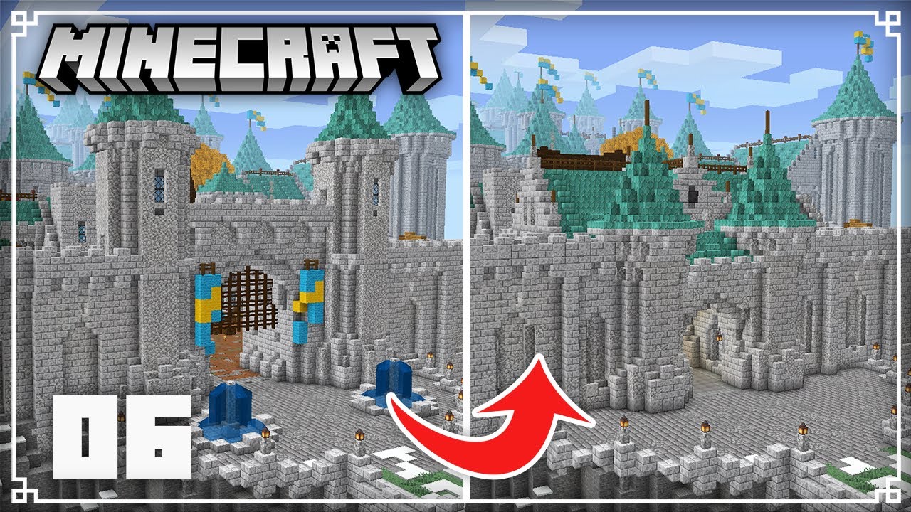Redoing my Diorite Castle Gatehouse! | Minecraft 1.16 Survival Lets ...