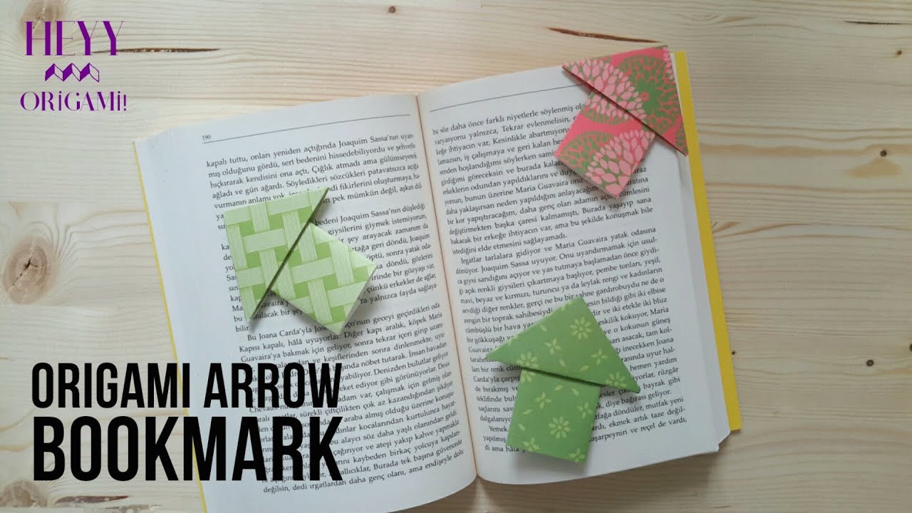 Arrow Origami Bookmark-How to make easy arrow shaped origami bookmark ...