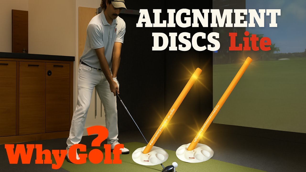 Fix Your Slice/Hook In 1 Swing - WhyGolf Alignment Discs Lite - YouTube