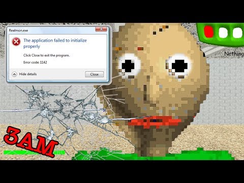 DONT PLAY BALDI'S BASICS IN EDUCATION AND GAMING AT 3AM | BALDI BROKE SCREEN