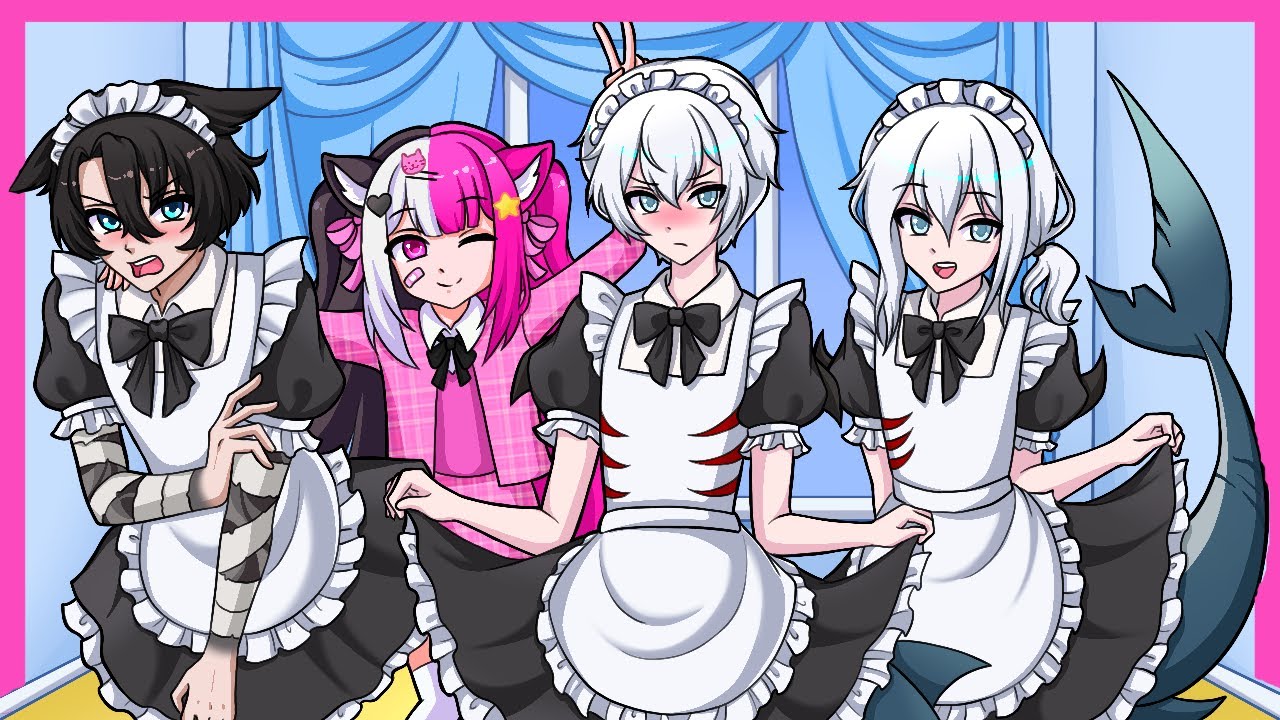 Levi & Shark Delinquents Become CUTE MAIDS in Goblin Cleanup... - YouTube