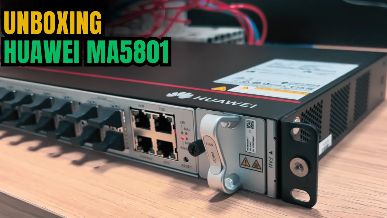 UNBOXING OLT HUAWEI MA5801 (PIZZA) | DIA A DIA DE PROVEDOR - YouTube