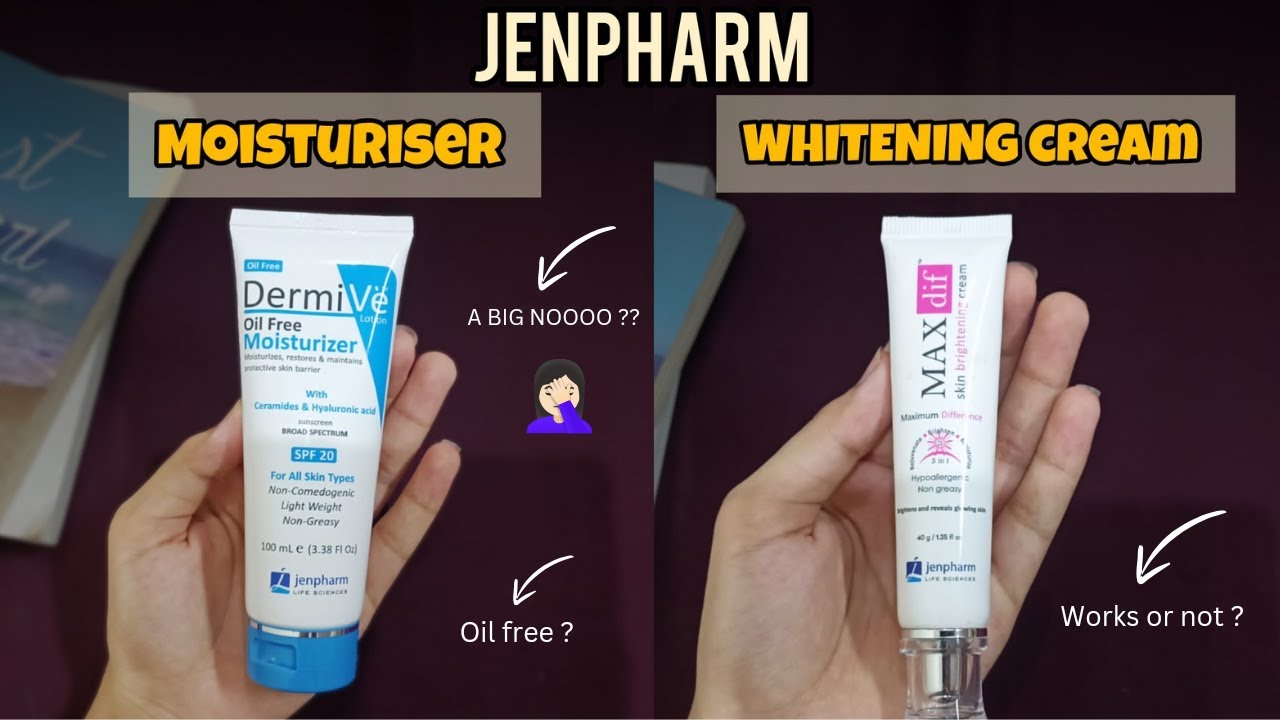 Jenpharm products review|Oil free moisturiser|Whitening cream|FAKE HYPE ...
