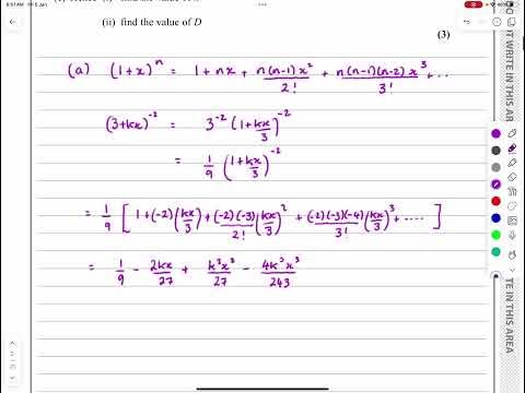 IAL, Edexcel, June 2022, P4, Q1, Binomial Expansion, Pure, Nick Peters, WMA14/01 - YouTube