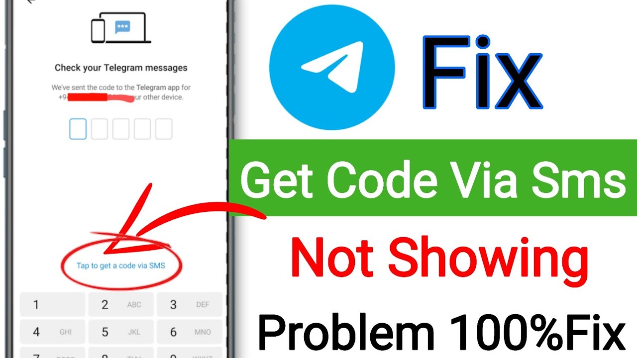 Fix Telegram Get a Code via SMS Option Not Showing || Telegram Tap to ...