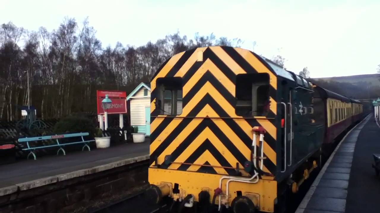 NYMR Class 08 Diesel Shunter D8850 08850 shunting coaches video 1 - YouTube