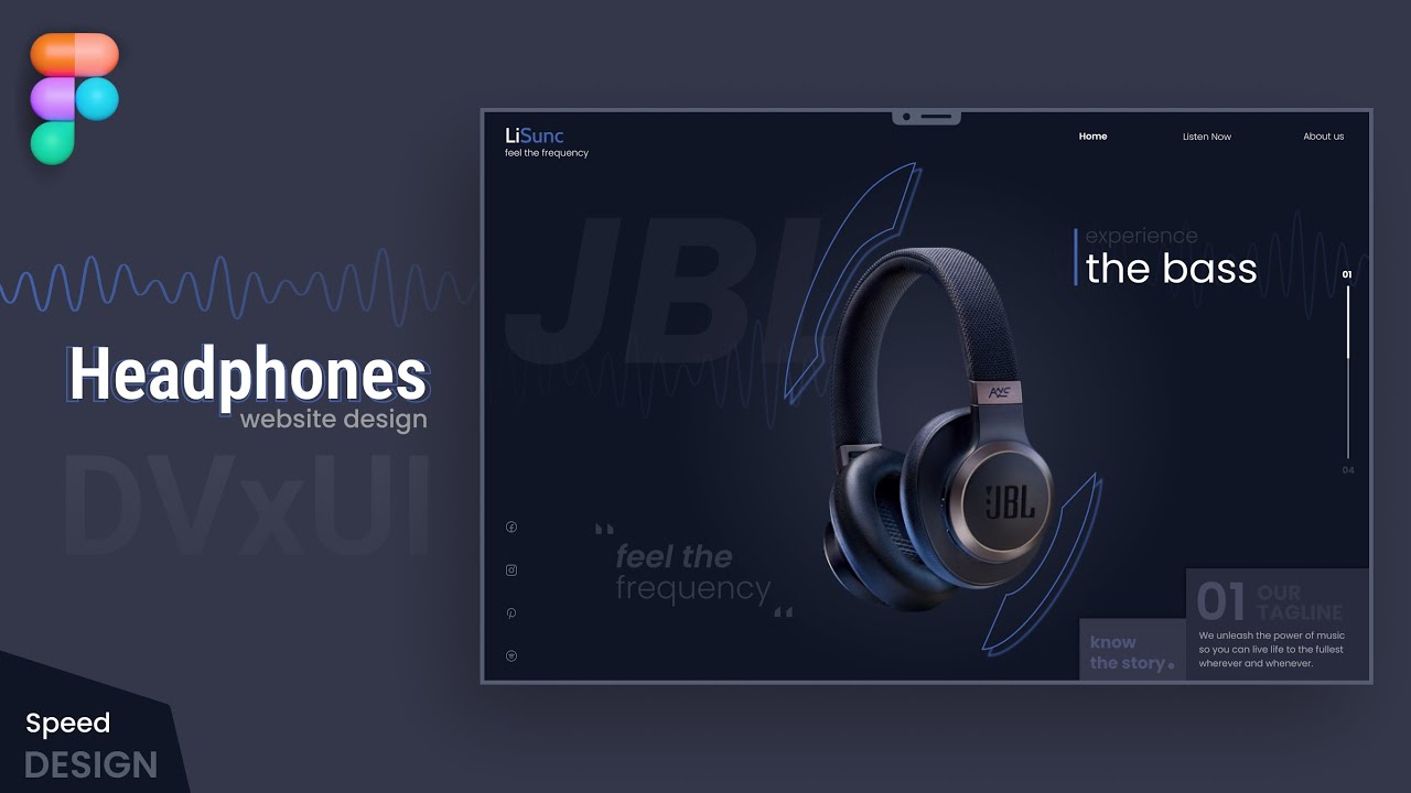 JBL Headphones || Website UI/UX Design || Figma - YouTube