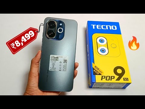Tecno Pop 9 5G Unboxing First Look 🔥 | Best Budget Smartphone ₹8,499 ...