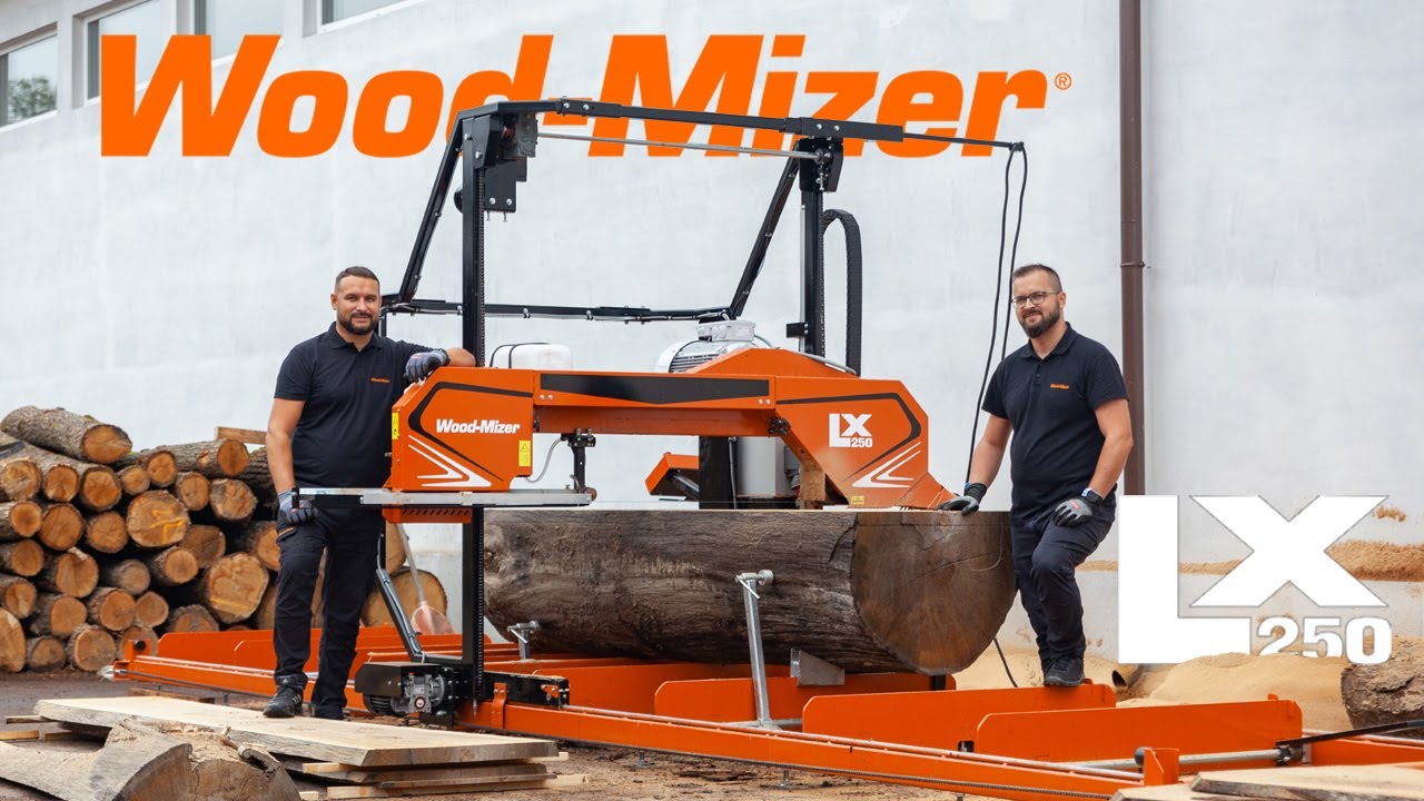 Wood-Mizer LX250 for processing large logs in a modern sawmill | Wood ...