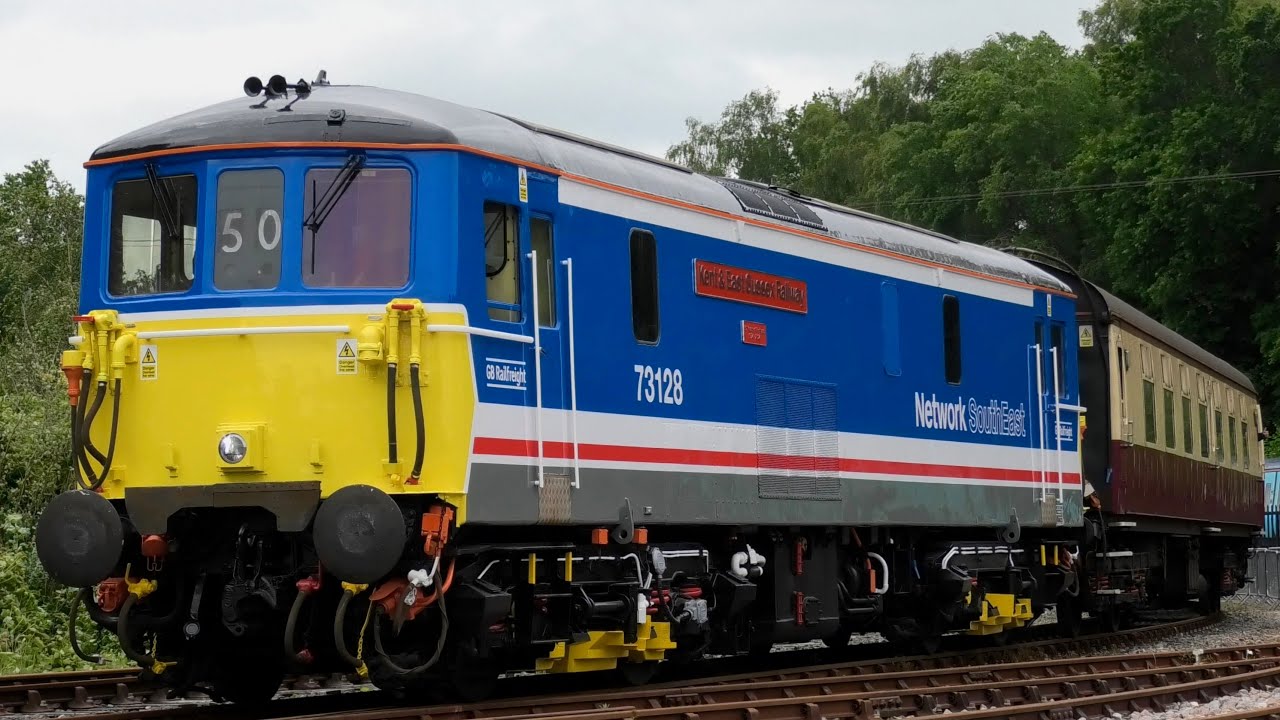 73128 Kent & East Sussex Railway In New NSE Livery & 70000 Britannia ...