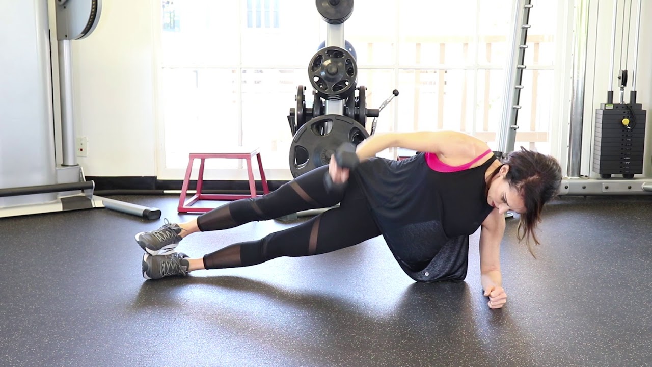 Side Lying shoulder raise exercise for - YouTube