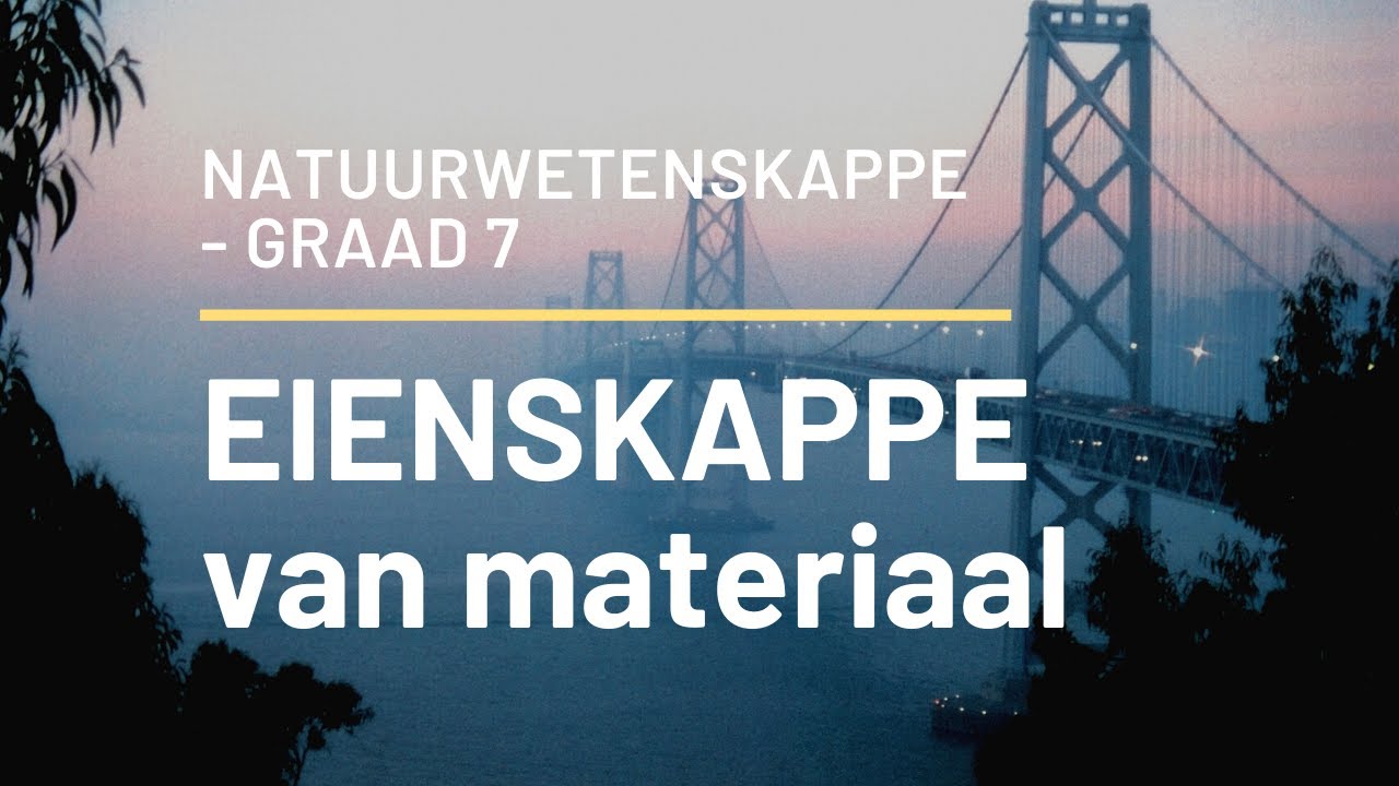 EIENSKAPPE van materiale - YouTube