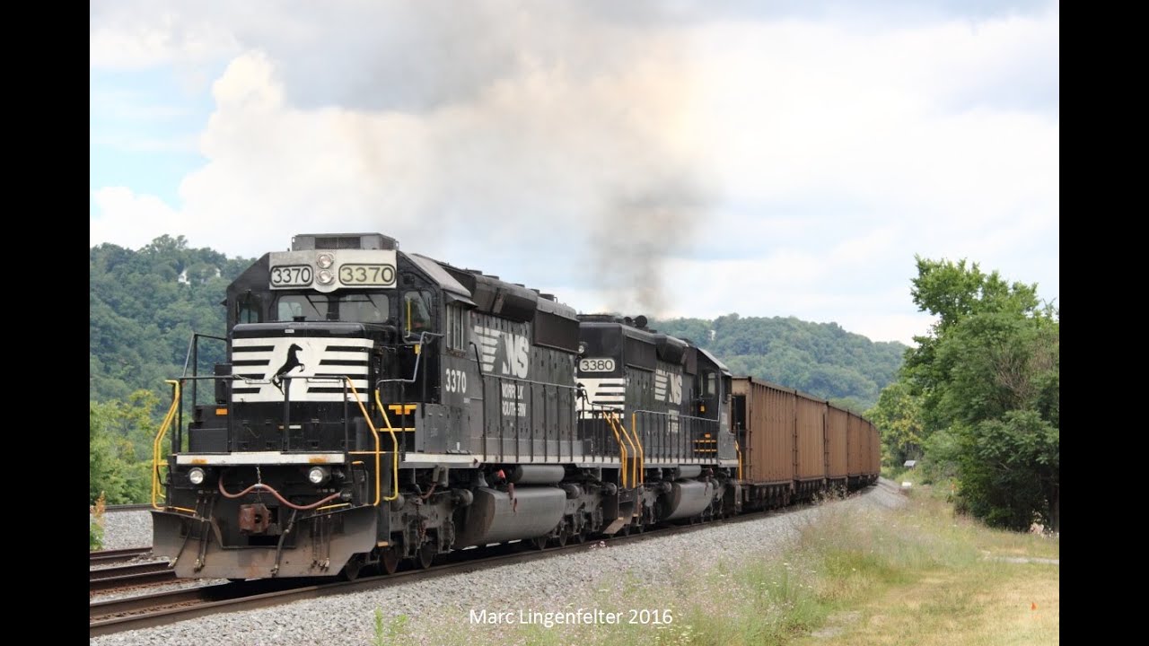 NS 776 in New Brighton with SD40-2 Helpers - YouTube