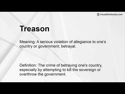 Treason Meaning - YouTube