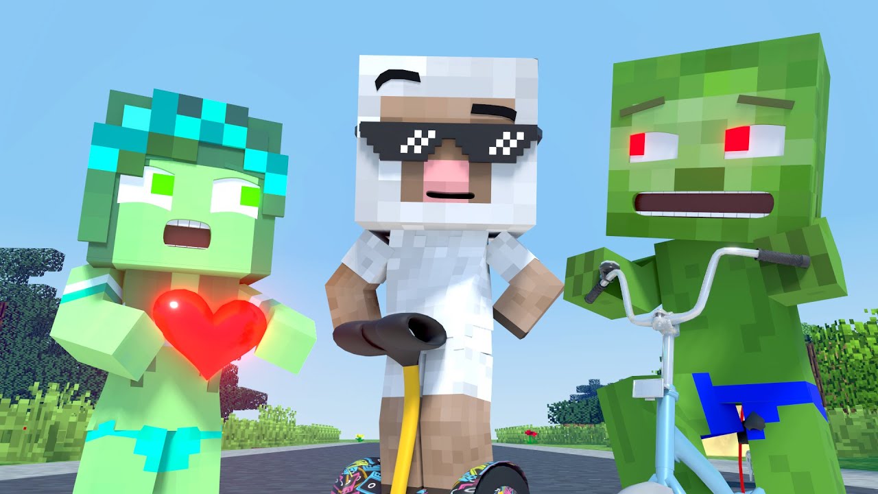 Best love story | COOL SHEEP | Minecraft animation Life of Zomma ...