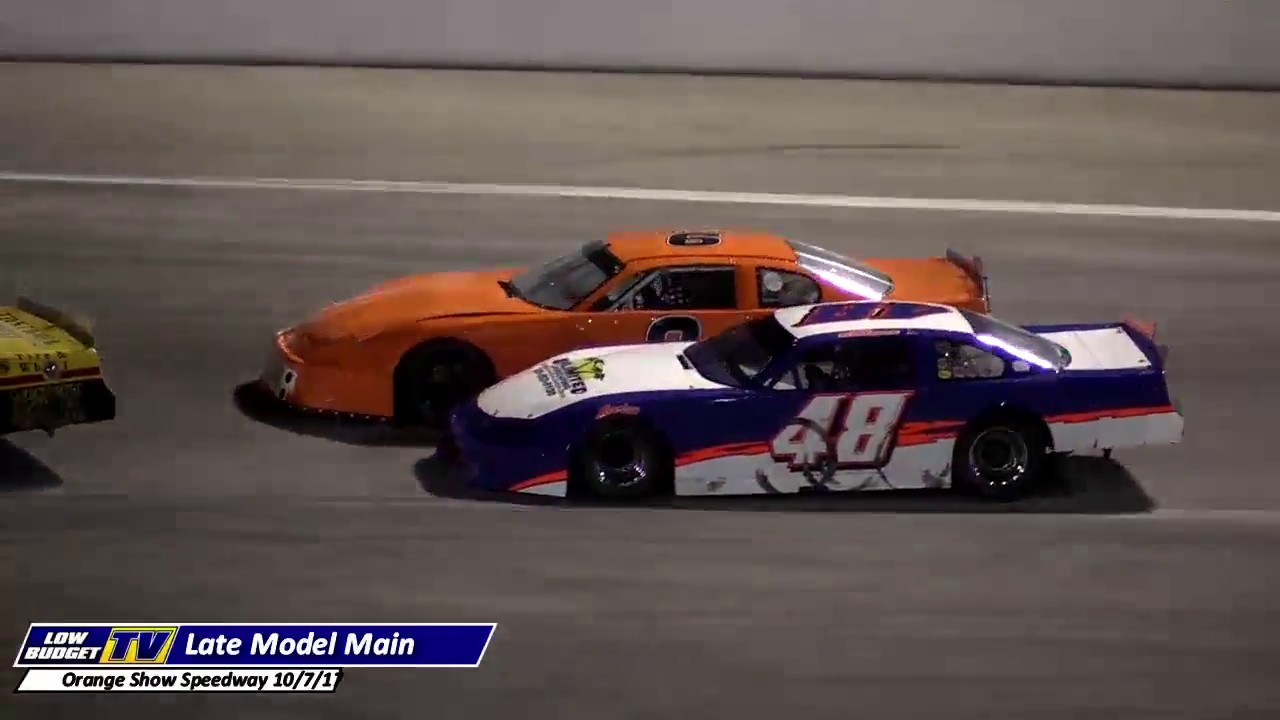 FEATURE: Late Model Main Event from Orange Show Speedway 10-7-17 - YouTube