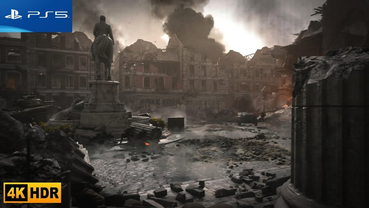 CALL OF DUTY WW2 PS5 MISSION 6 COLLATERAL DAMAGE || 4K HDR - YouTube