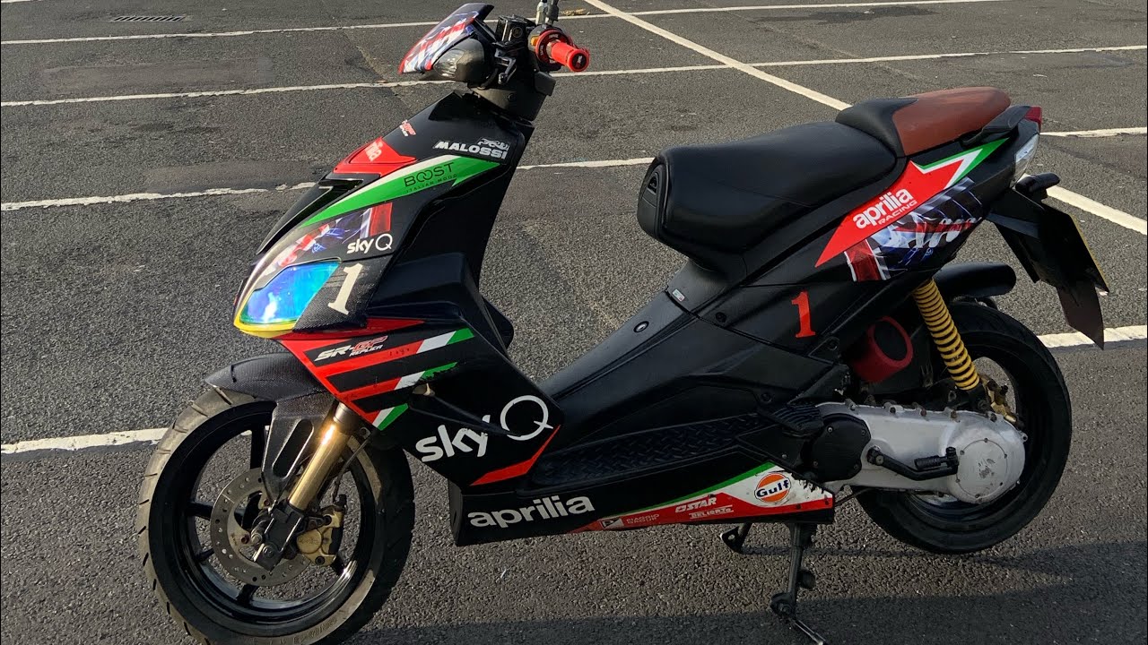 Fully Tuned Stage 6 Aprilia SR POV Blast!! - YouTube