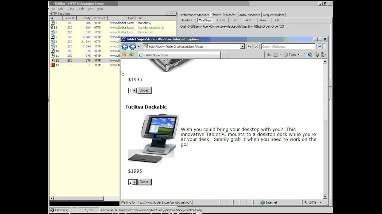 Tampering Client Requests and Server Responses with Fiddler - YouTube