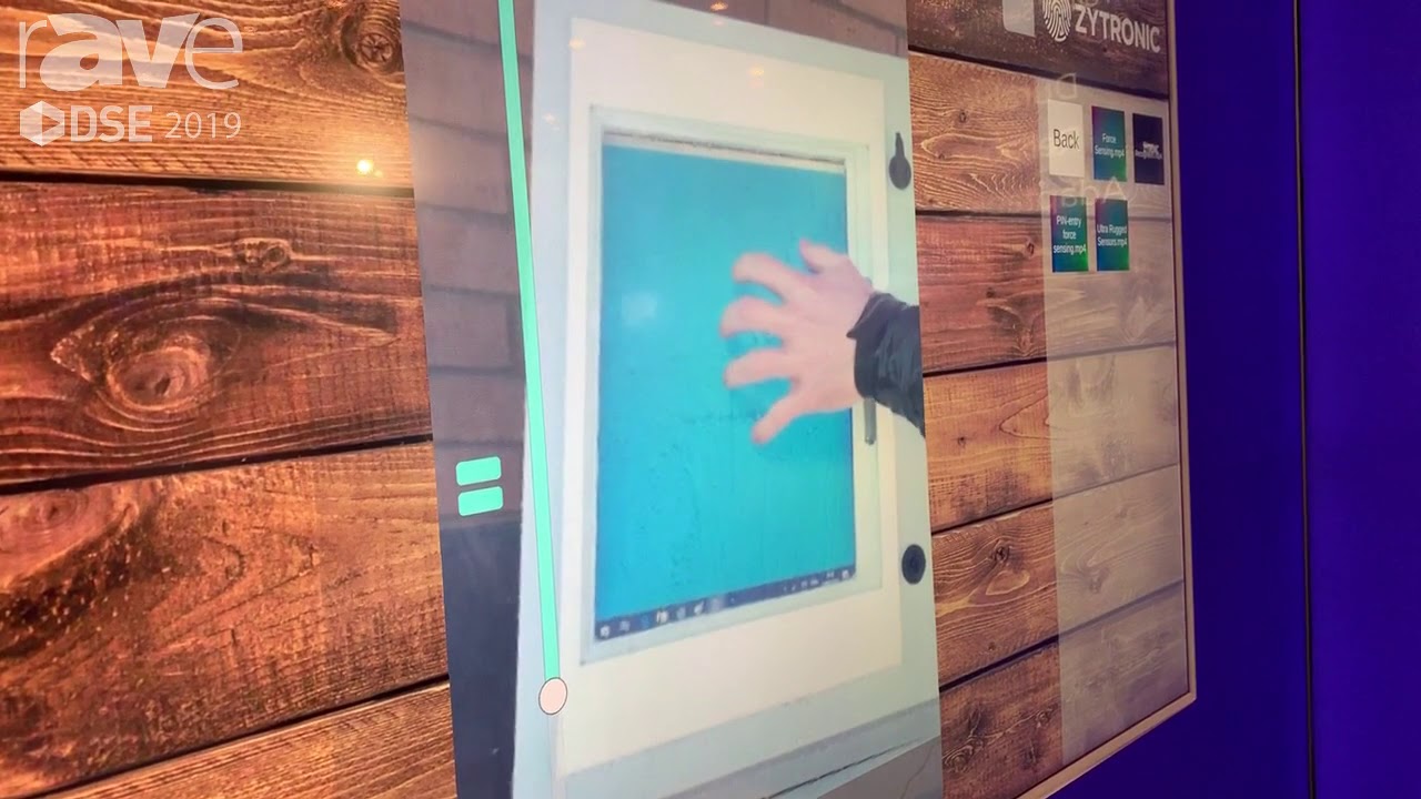 DSE 2019: Zytronic Demos a Touch Screen that Works Even While Wet - YouTube